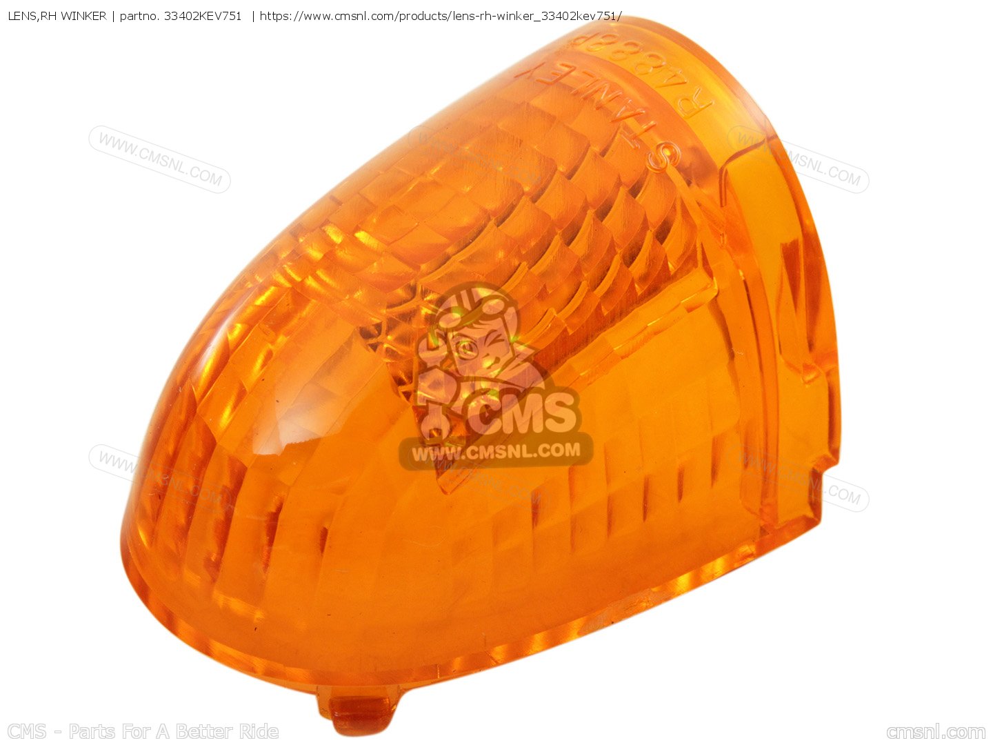 33402KEV751: Lens,rh Winker Honda - buy the 33402-KEV-751 at CMSNL