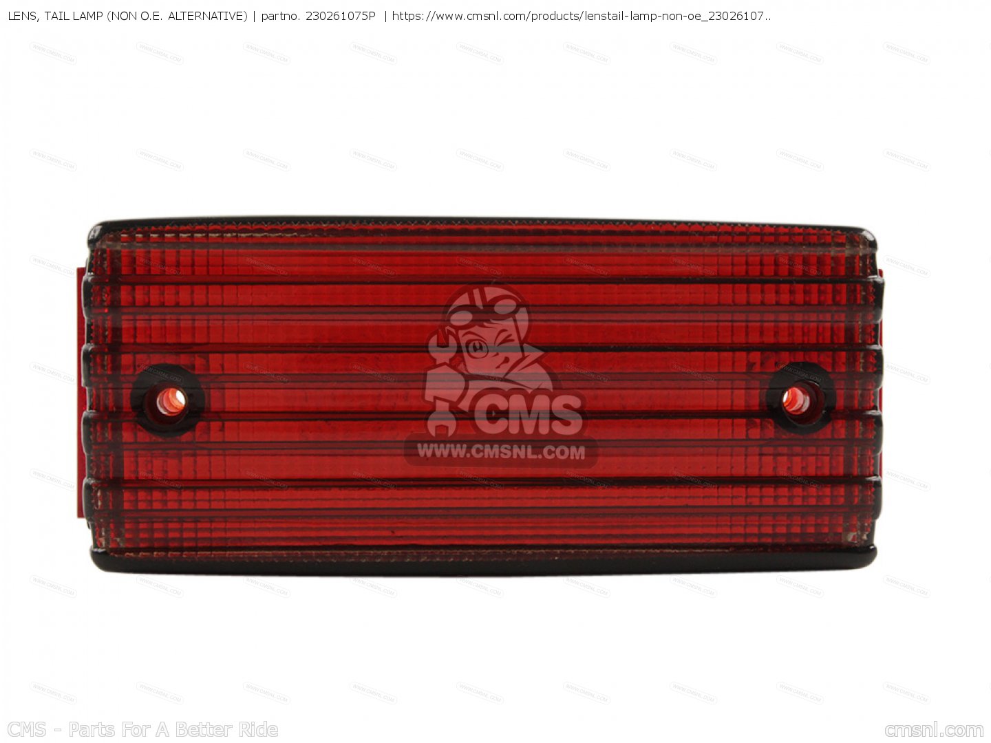 230261075P: Lens, Tail Lamp Kawasaki - buy the 23026-1075P at CMSNL