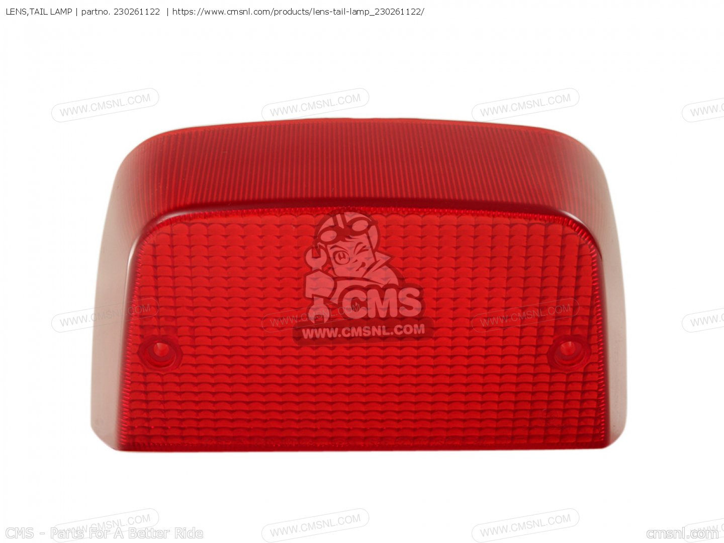 230261122: LENS,TAIL LAMP Kawasaki - buy the 23026-1122 at CMSNL