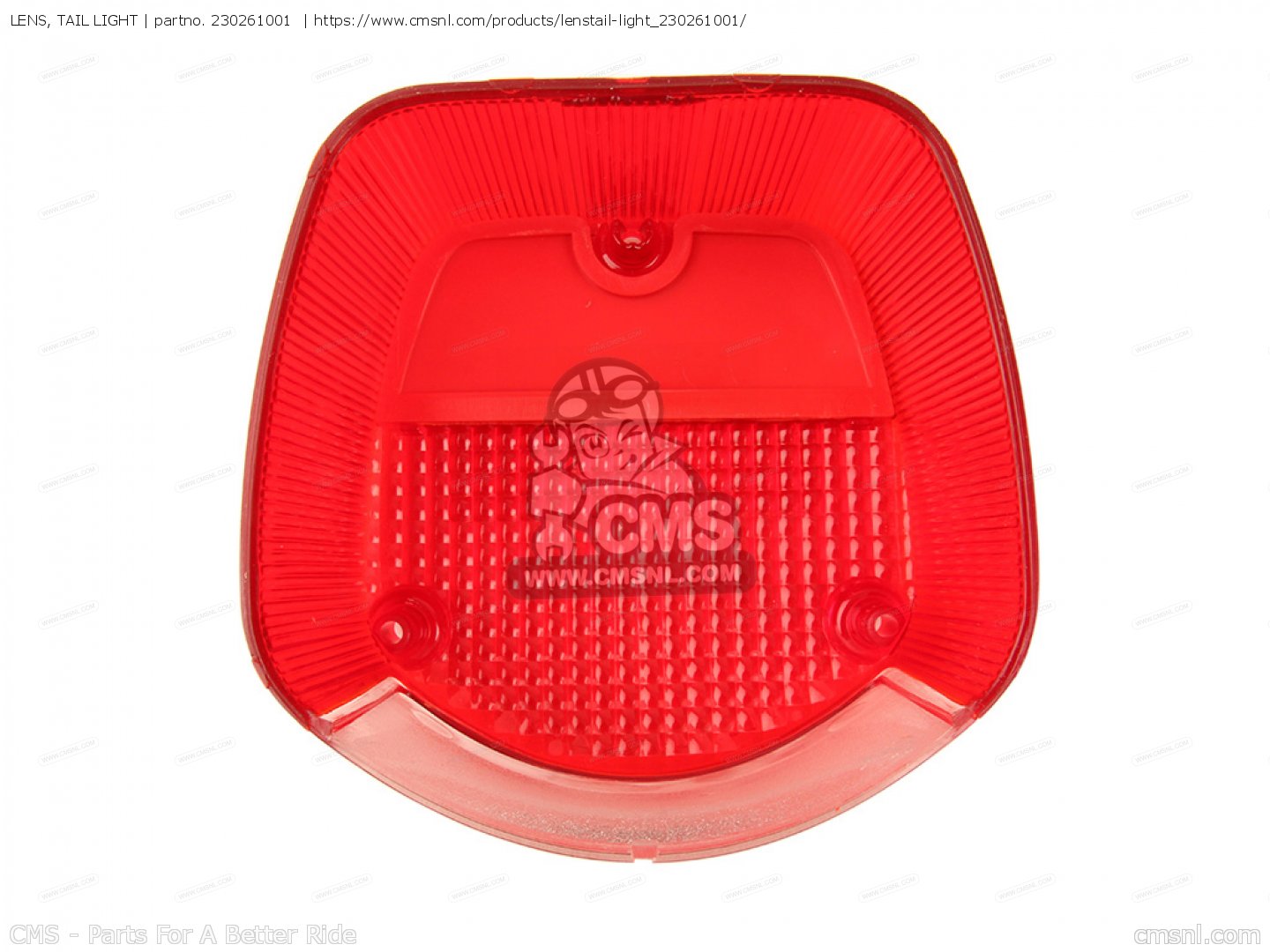 230261001: LENS,TAIL LAMP,W/REFL Kawasaki - buy the 23026-1001 at CMSNL