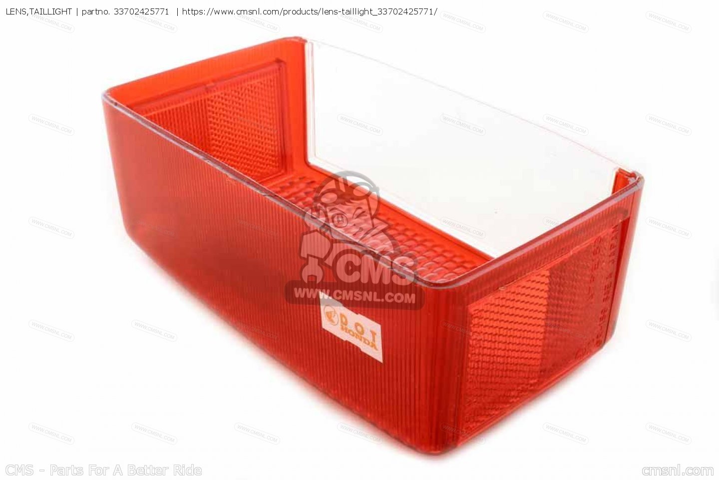 33702425771: LENS,TAILLIGHT Honda - buy the 33702-425-771 at CMSNL