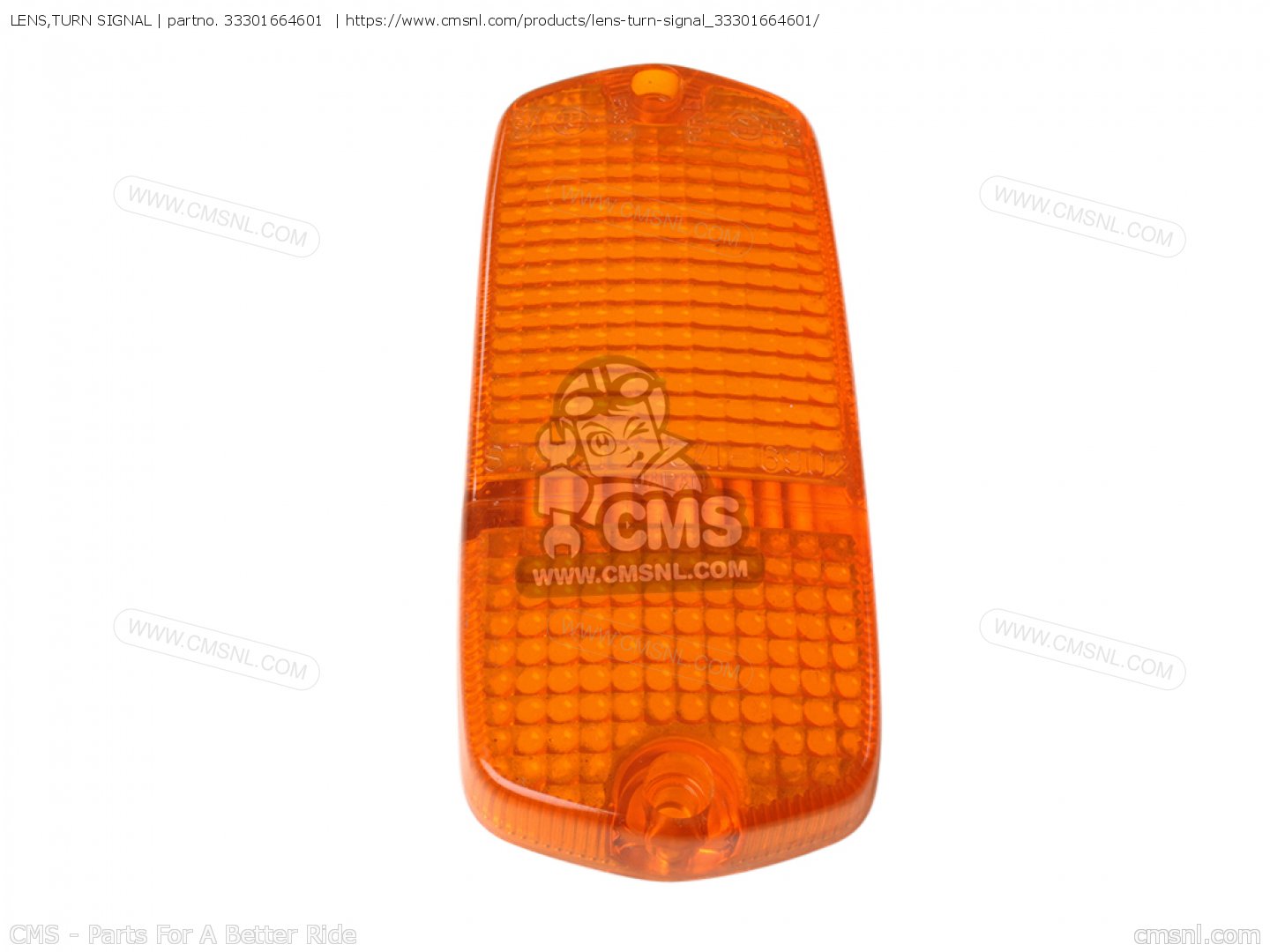 33301664601: LENS,TURN SIGNAL Honda - buy the 33301-664-601 at CMSNL