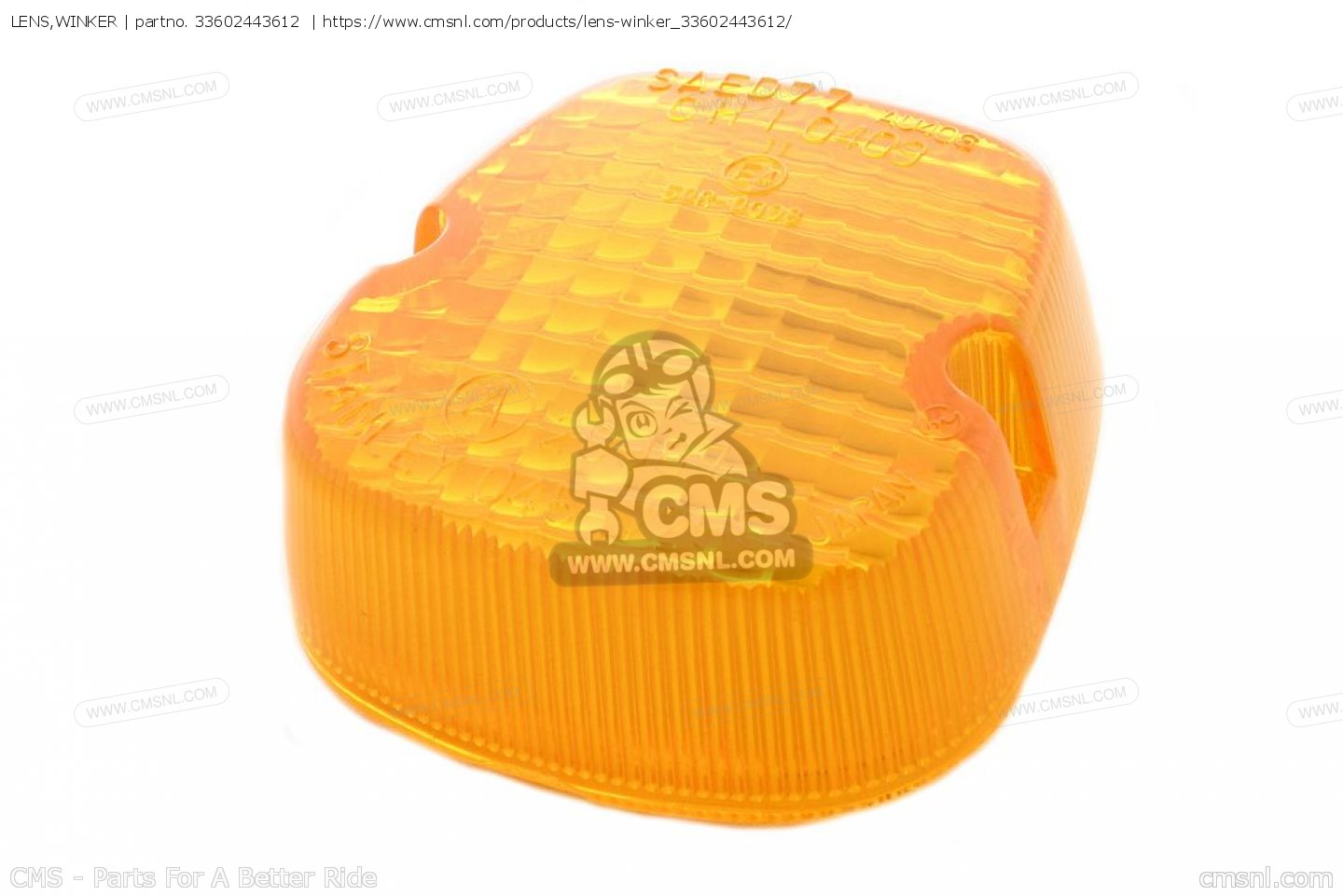 33602443612: LENS,WINKER Honda - buy the 33602-443-612 at CMSNL