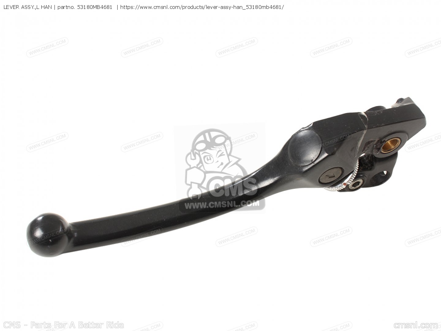 LEVER ASSY.,L HAN for VF1000F2 1985 (F) - order at CMSNL
