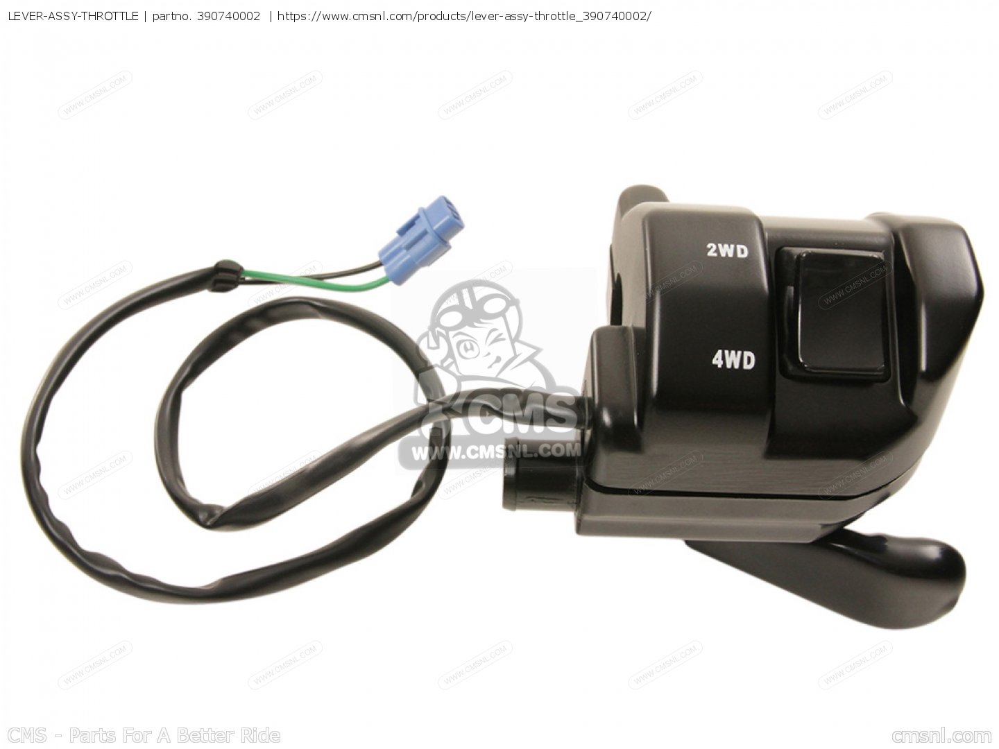 390740002: Lever-assy-throttle Kawasaki - buy the 39074-0002 at CMSNL