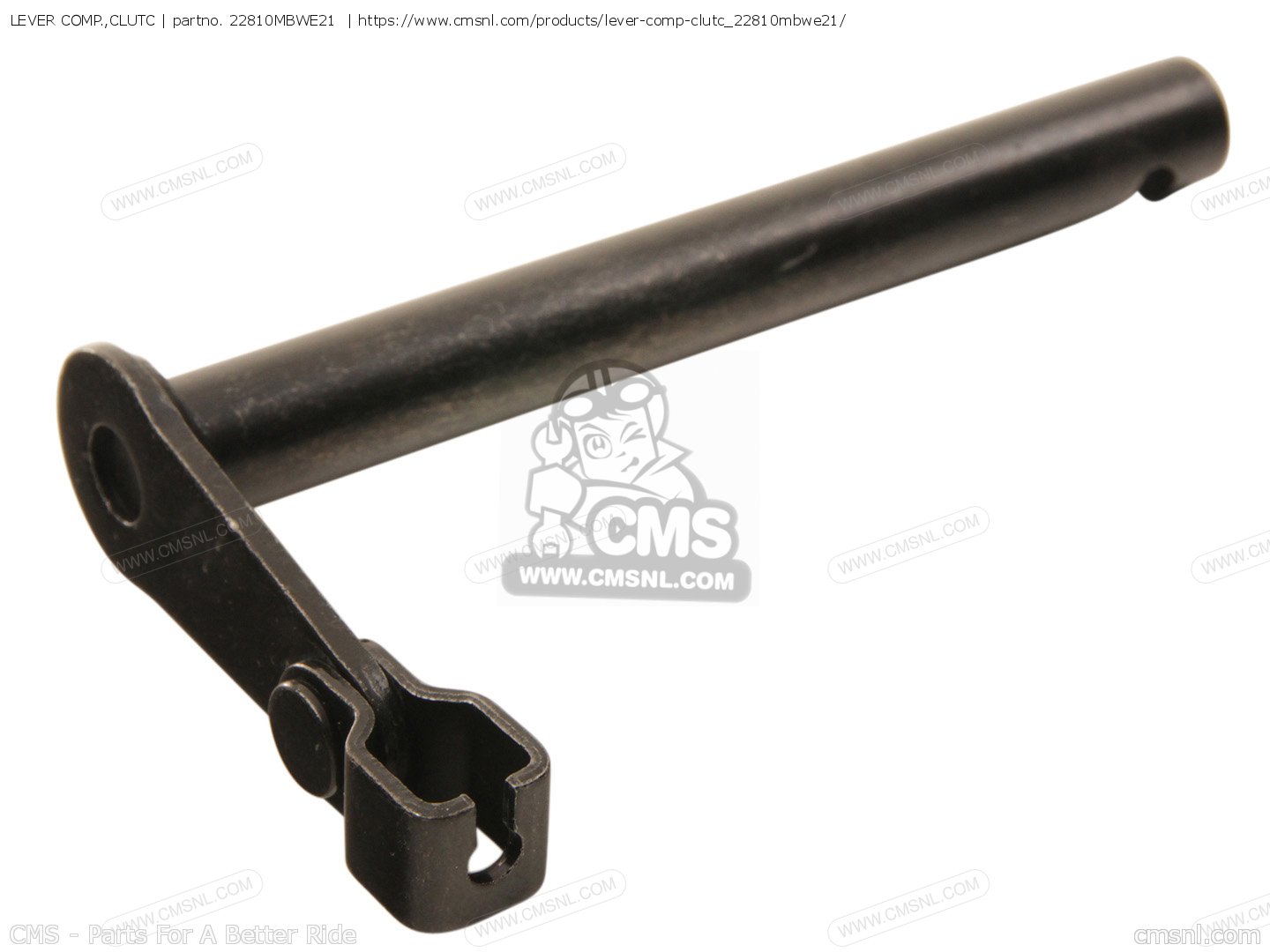 22810MBWE21: LEVER COMP.,CLUTC Honda - buy the 22810-MBW-E21 at CMSNL