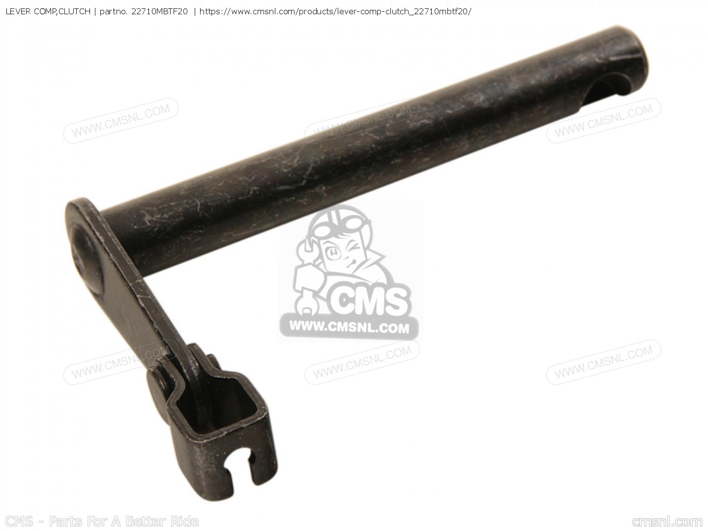 22710MBTF20: LEVER COMP,CLUTCH Honda - buy the 22710-MBT-F20 at CMSNL