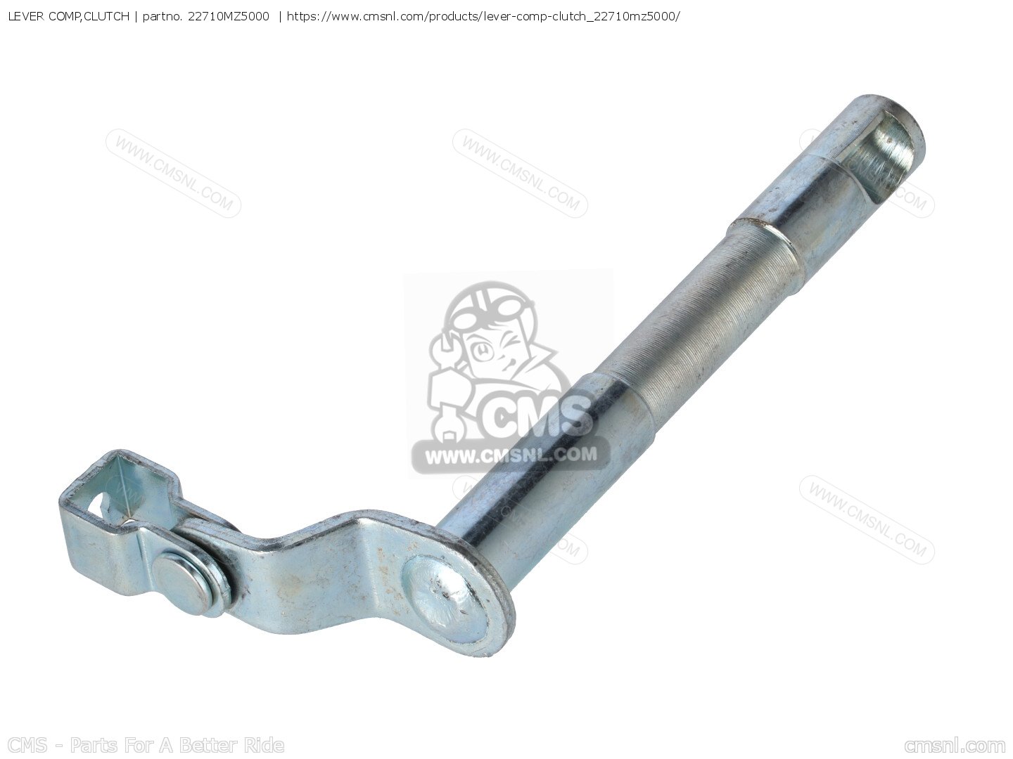 22710MZ5000: LEVER COMP,CLUTCH Honda - buy the 22710-MZ5-000 at CMSNL