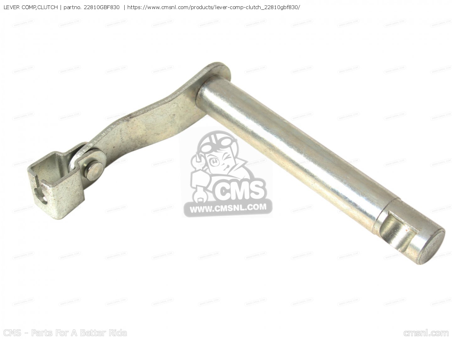 22810GBF830: LEVER COMP,CLUTCH Honda - buy the 22810-GBF-830 at CMSNL