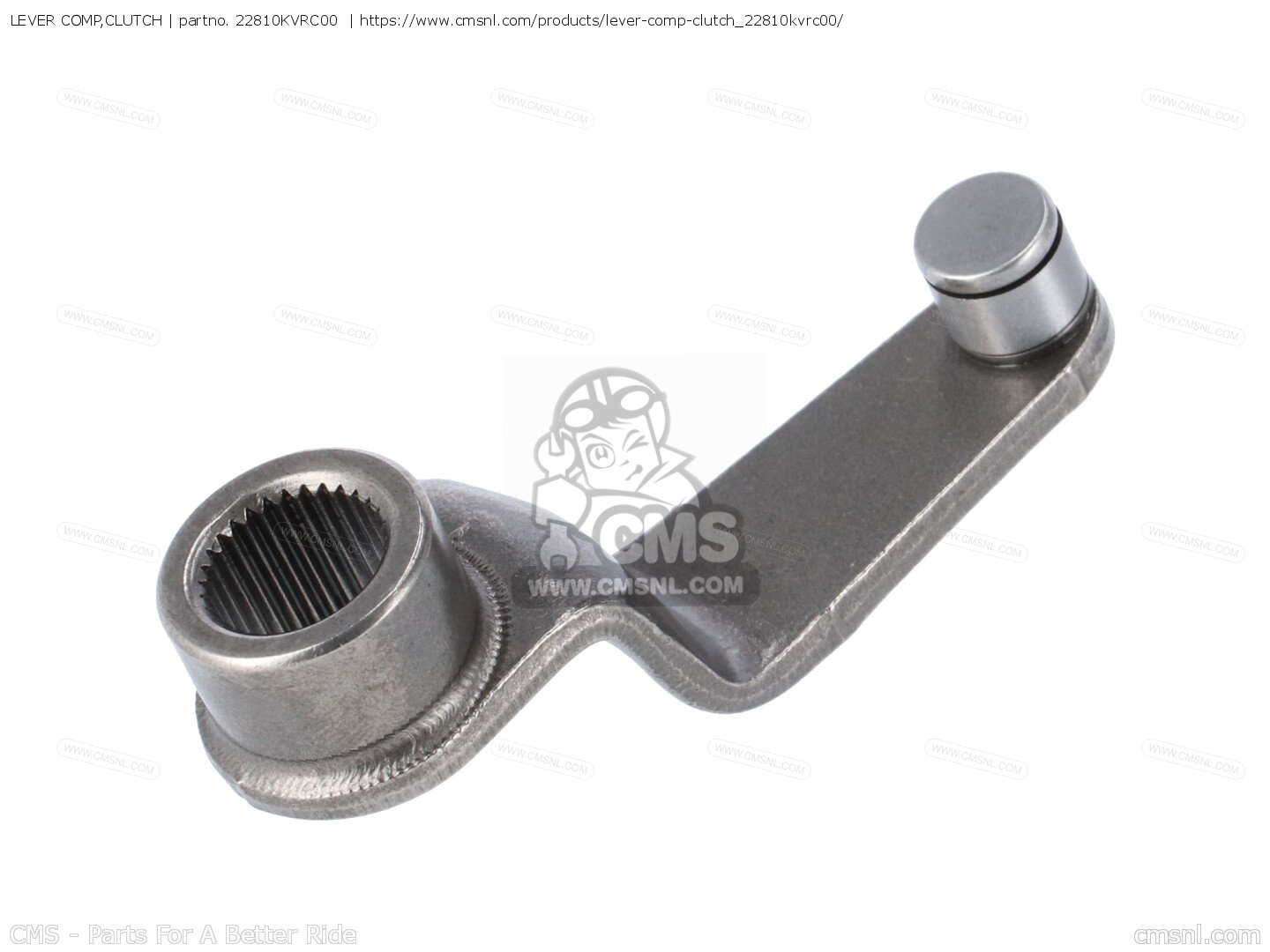 22810KVRC00: LEVER COMP,CLUTCH Honda - buy the 22810-KVR-C00 at CMSNL