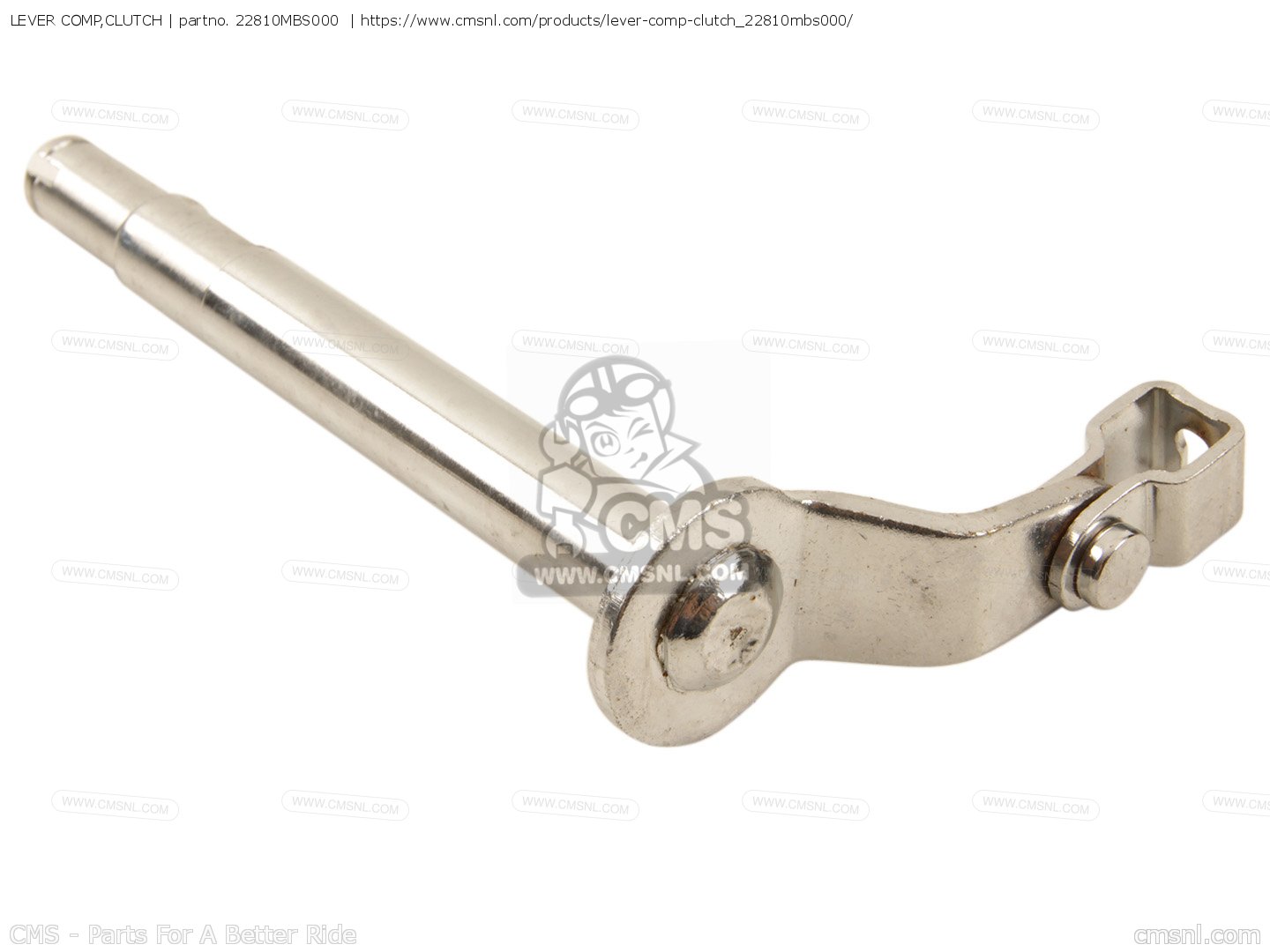 22810MBS000: Lever Comp,clutch Honda - buy the 22810-MBS-000 at CMSNL