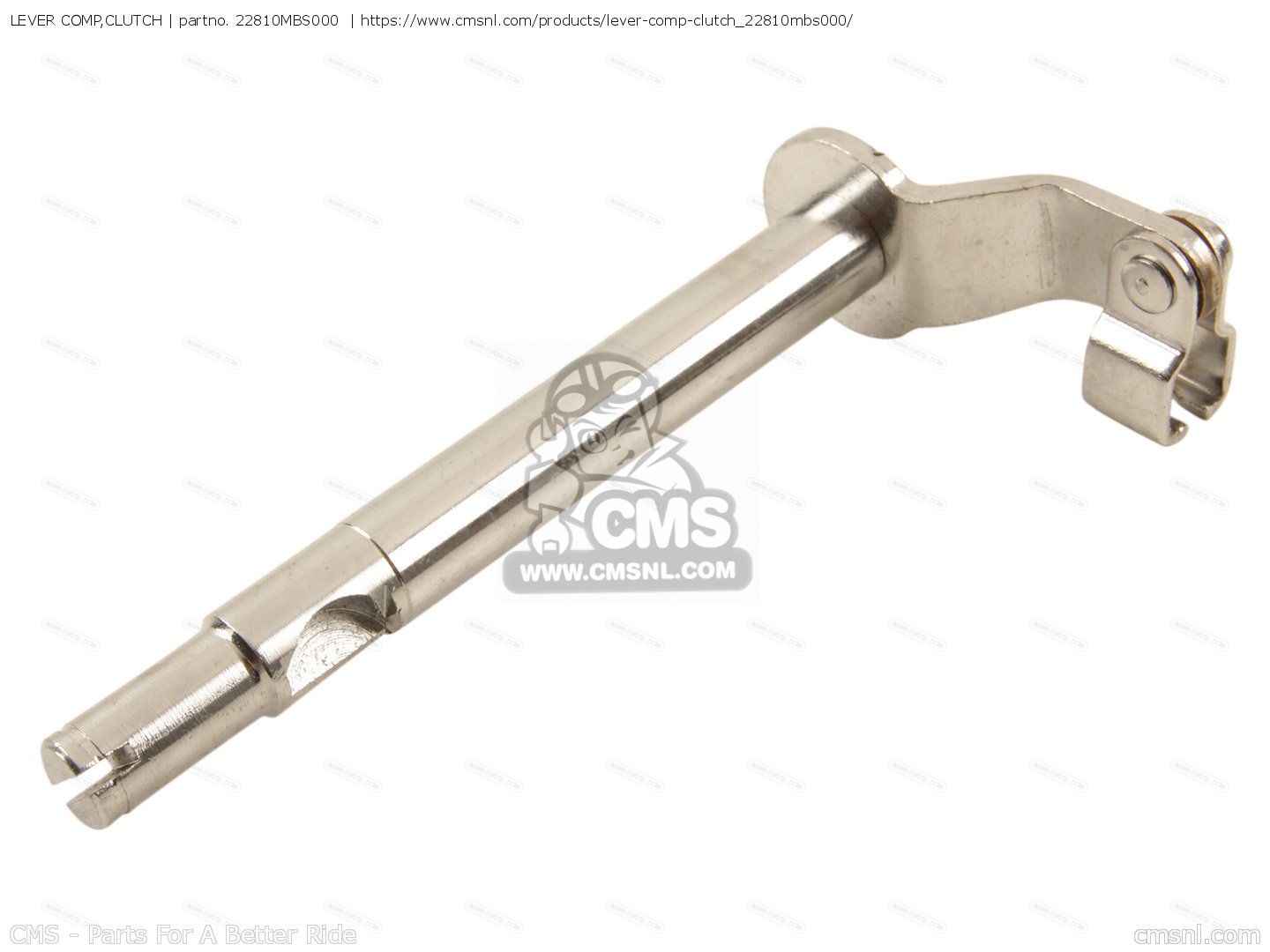 22810MBS000: Lever Comp,clutch Honda - buy the 22810-MBS-000 at CMSNL