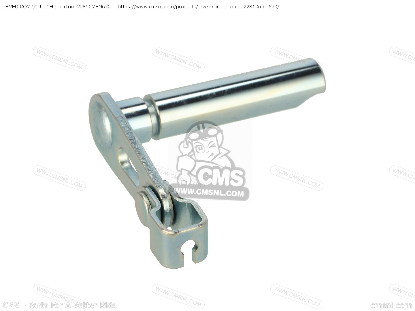 22810MEN670: LEVER COMP,CLUTCH Honda - buy the 22810-MEN-670 at CMSNL