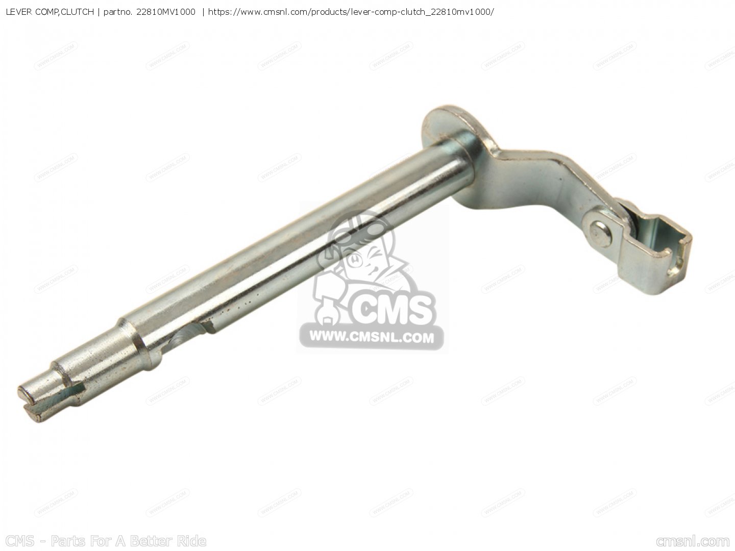 22810MV1000: LEVER COMP,CLUTCH Honda - buy the 22810-MV1-000 at CMSNL