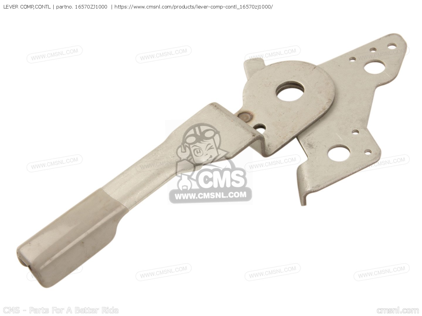 16570ZJ1000: LEVER COMP,CONTL Honda - buy the 16570-ZJ1-000 at CMSNL