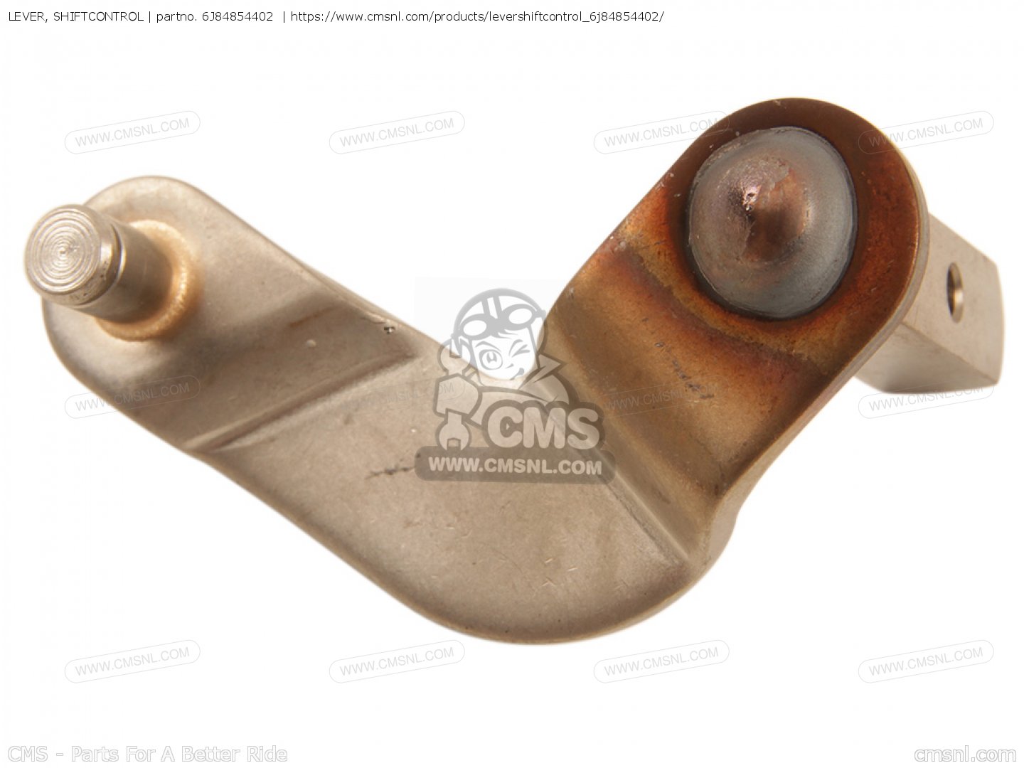 6J84854402: LEVER, SHIFTCONTROL Yamaha - buy the 6J8-48544-02-00 at CMSNL