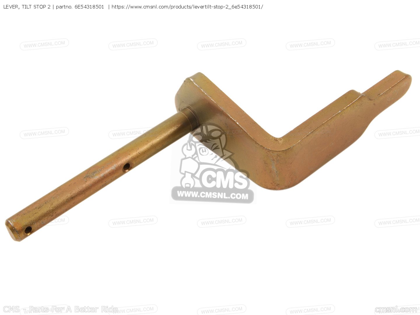 6E54318501: LEVER, TILT STOP 2 Yamaha - buy the 6E5-43185-01-00 at CMSNL