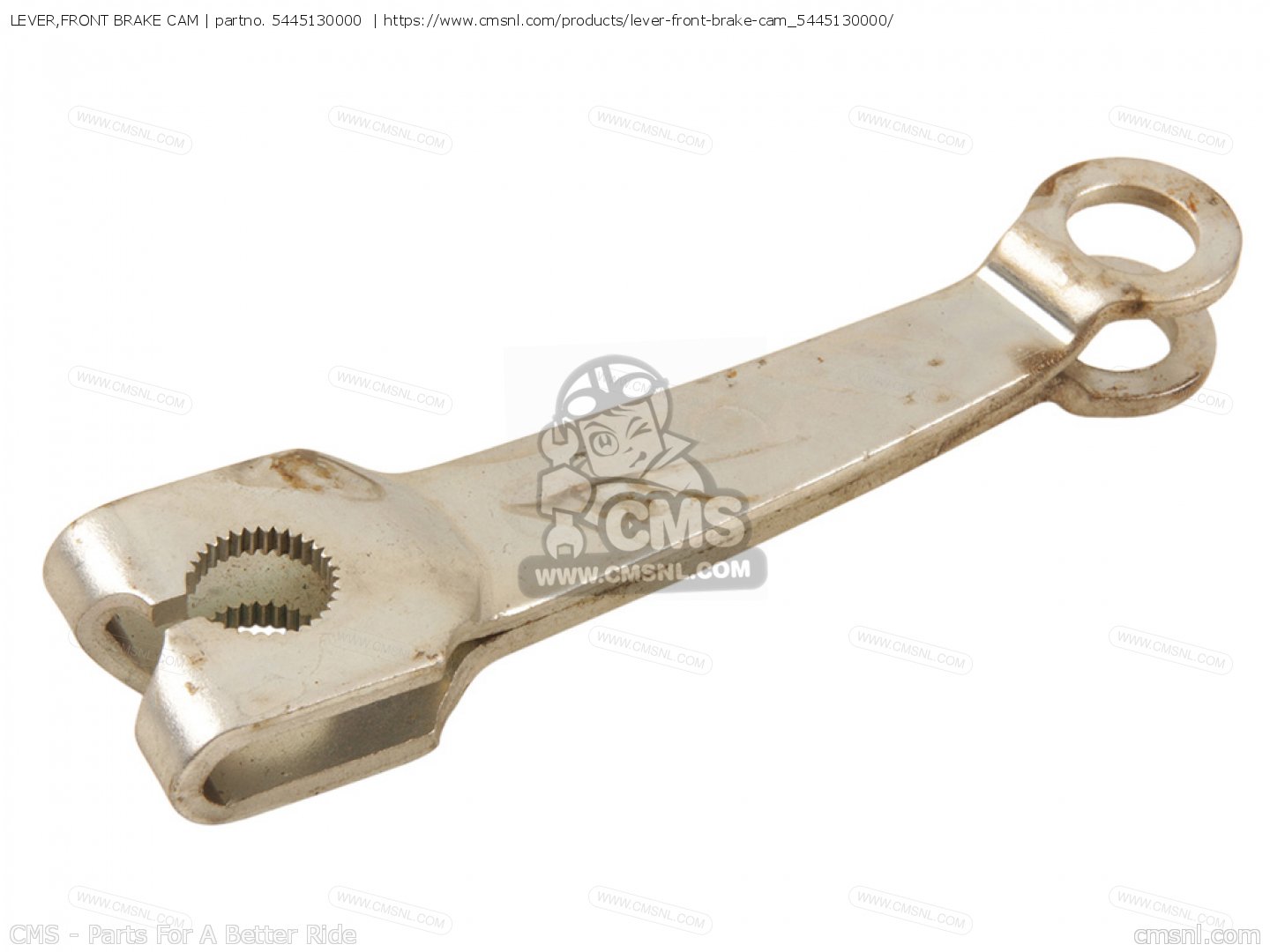 5445130000: LEVER,FRONT BRAKE CAM Suzuki - buy the 54451-30000 at CMSNL