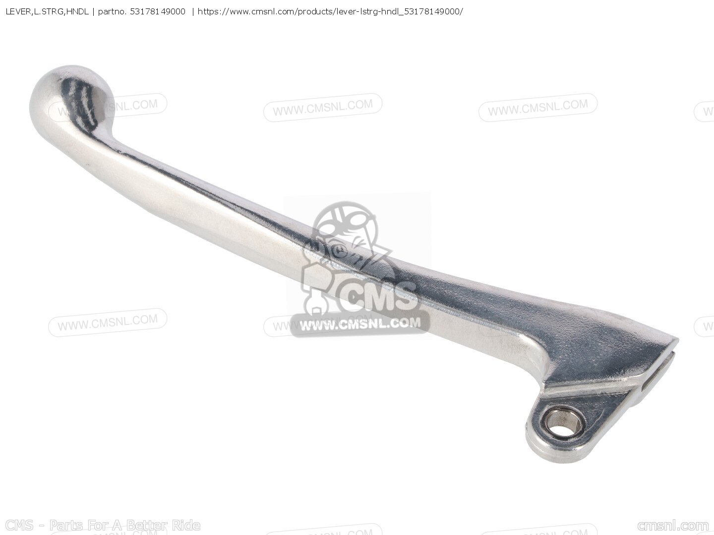 53178149000: LEVER,L.STRG,HNDL Honda - buy the 53178-149-000 at CMSNL