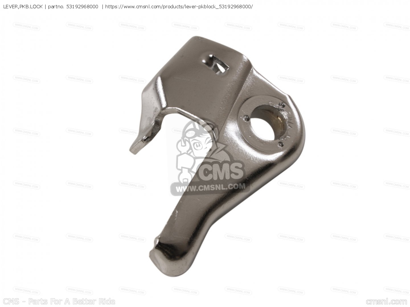 53192968000: LEVER,PKB.LOCK Honda - buy the 53192-968-000 at CMSNL