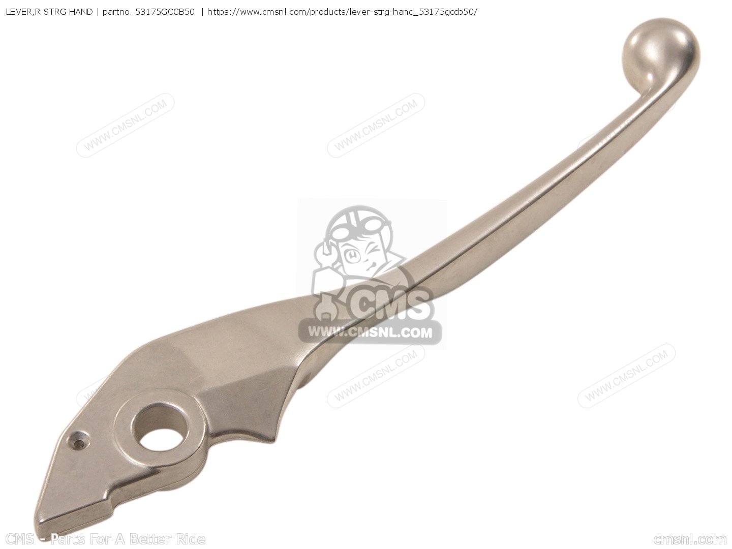 53175GCCB50: Lever,r Strg Hand Honda - buy the 53175-GCC-B50 at CMSNL