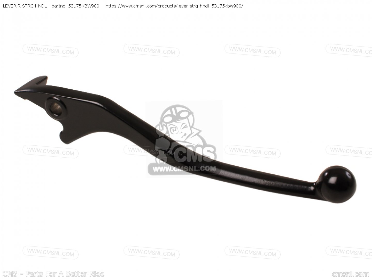 53175KBW900: Lever,r Strg Hndl Honda - buy the 53175-KBW-900 at CMSNL
