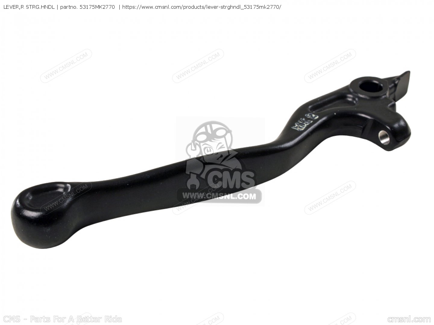 53175MK2770: Lever,r Strg.hndl Honda - buy the 53175-MK2-770 at CMSNL