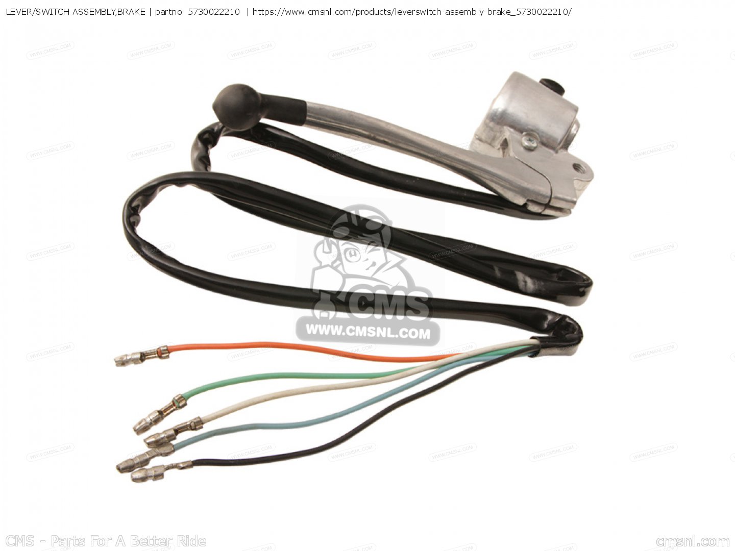 LEVER/SWITCH ASSEMBLY,BRAKE for TS50 1974 (L) USA (E03) - order at CMSNL