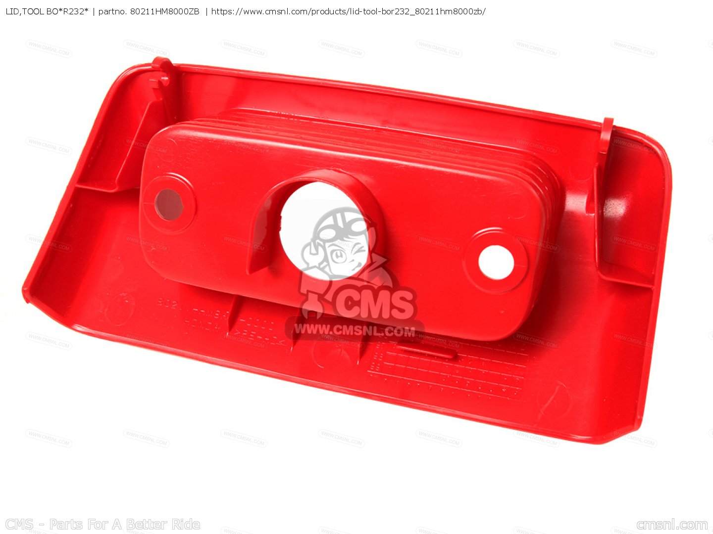 80211HM8000ZB: LID,TOOL BO*R232* Honda - buy the 80211-HM8-000ZB at CMSNL