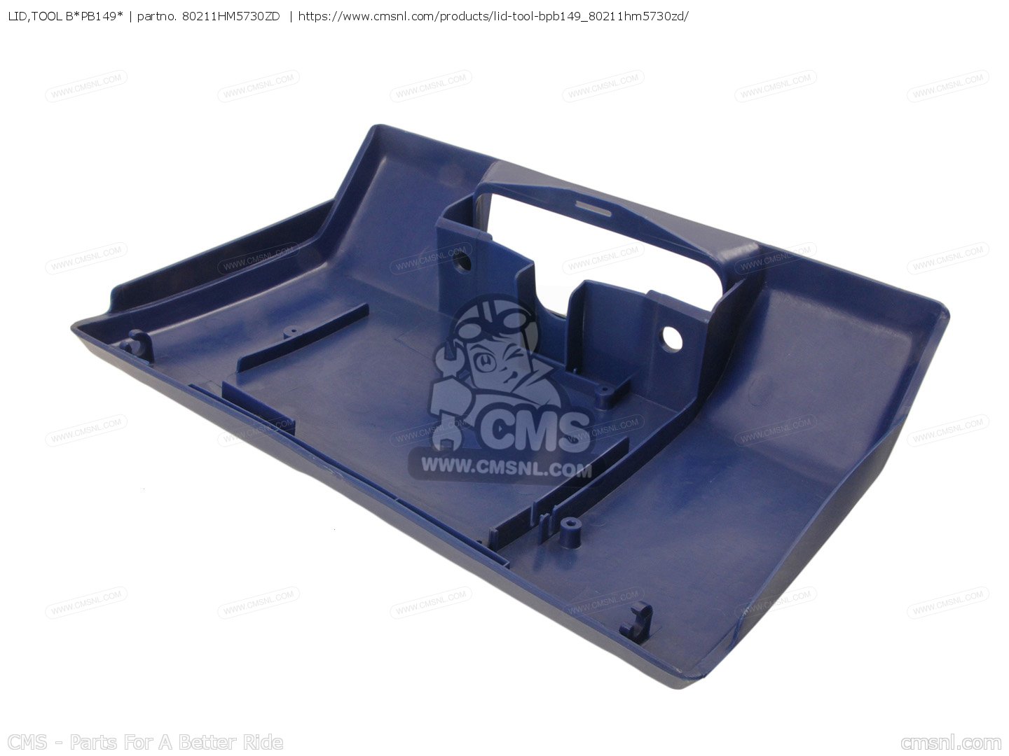 80211HM5730ZD: LID,TOOL B*PB149* Honda - buy the 80211-HM5-730ZD at CMSNL