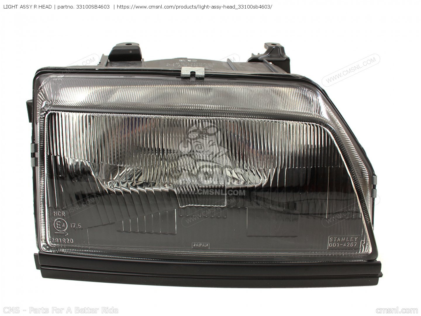 33100SB4603: LIGHT ASSY R HEAD Honda - buy the 33100-SB4-603 at CMSNL