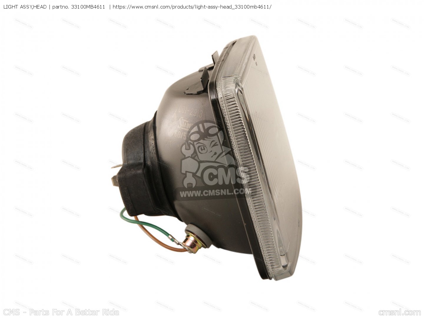 33100MB4611: LIGHT ASSY,HEAD Honda - buy the 33100-MB4-611 at CMSNL