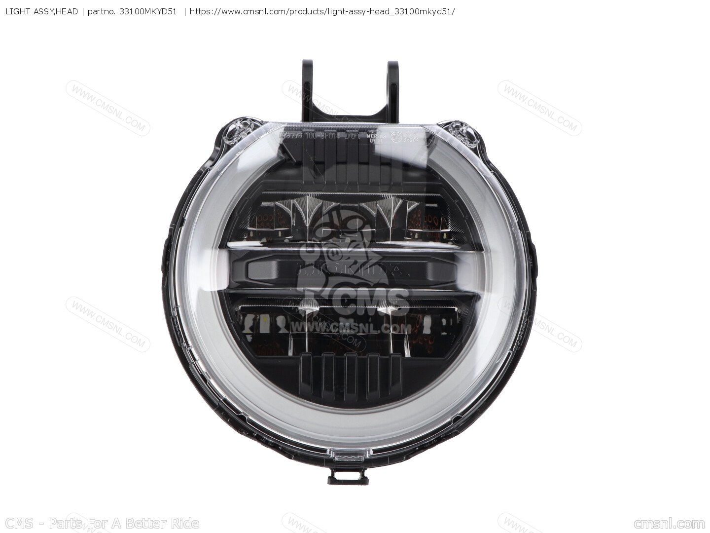 33100MKYD51: LIGHT ASSY,HEAD Honda - buy the 33100-MKY-D51 at CMSNL