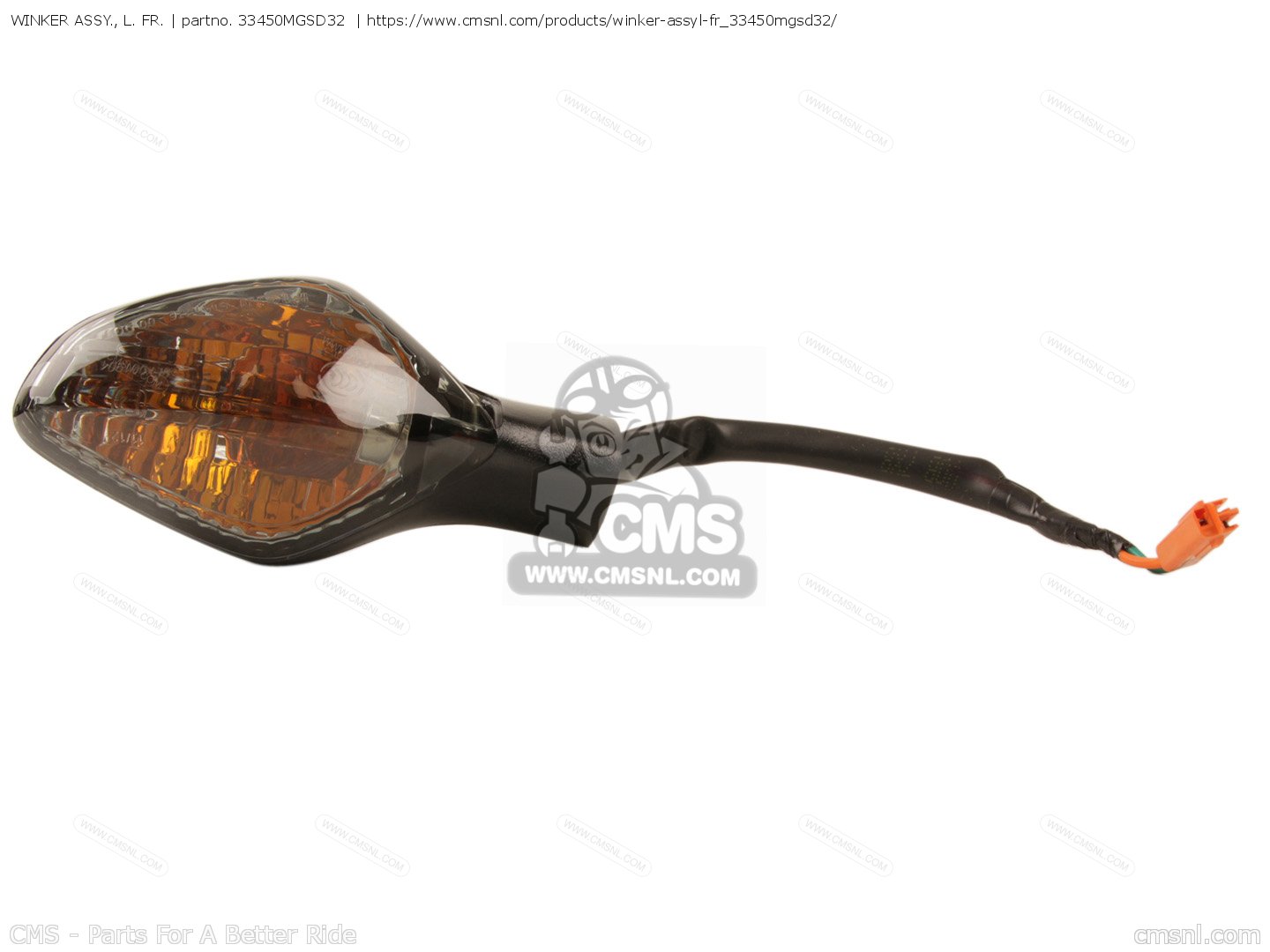 33450MGSD32: Light Assy,winker Honda - buy the 33450-MGS-D32 at CMSNL