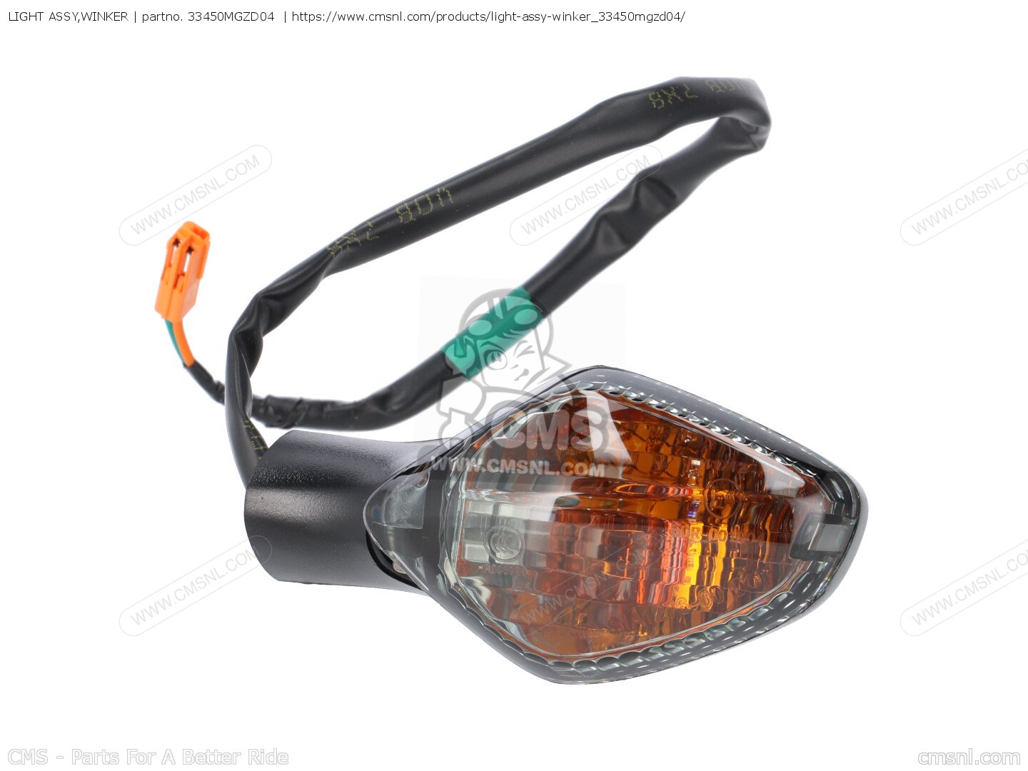 33450MGZD04: LIGHT ASSY,WINKER Honda - buy the 33450-MGZ-D04 at CMSNL