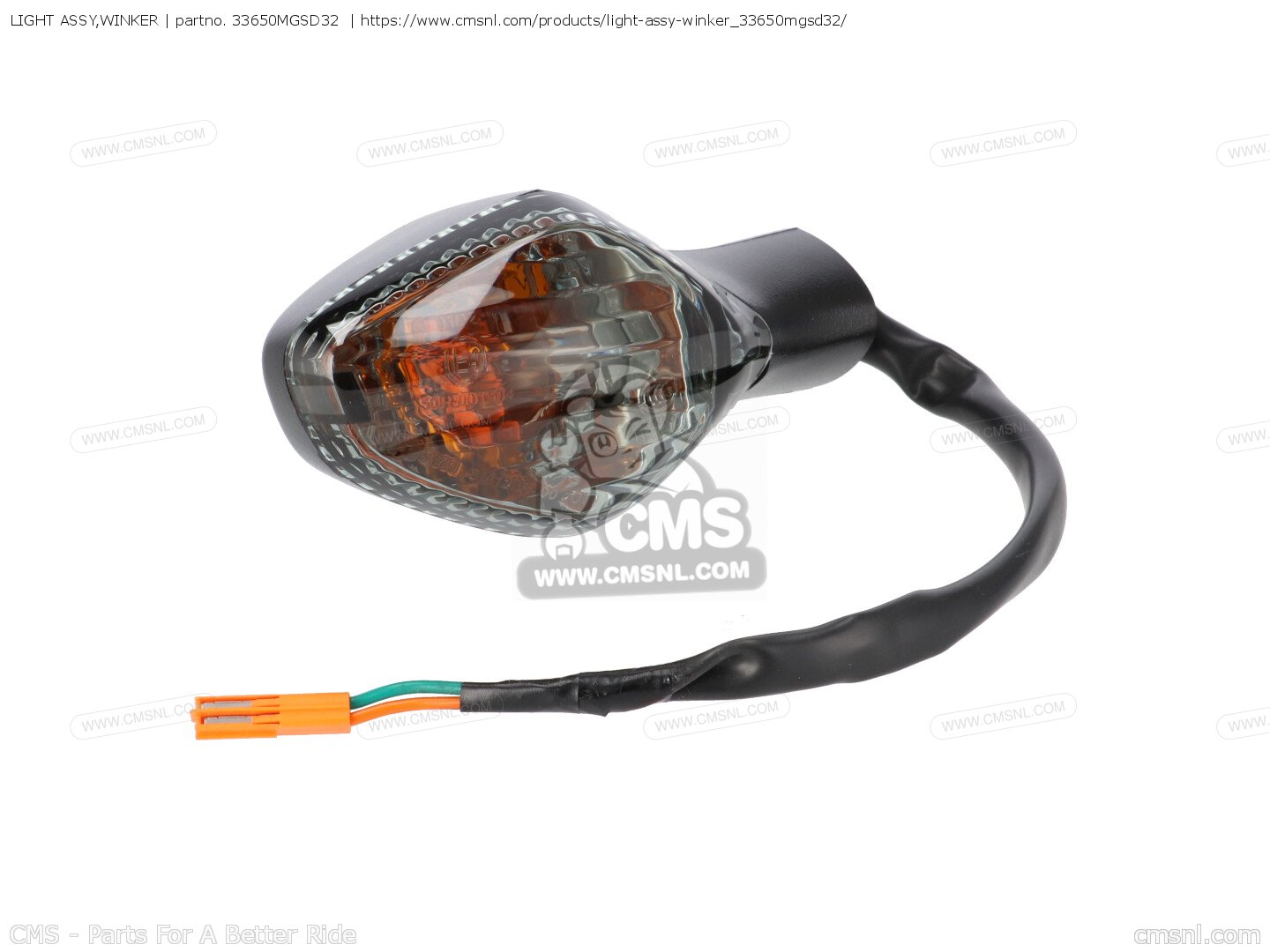 33650MGSD32: Light Assy,winker Honda - buy the 33650-MGS-D32 at CMSNL