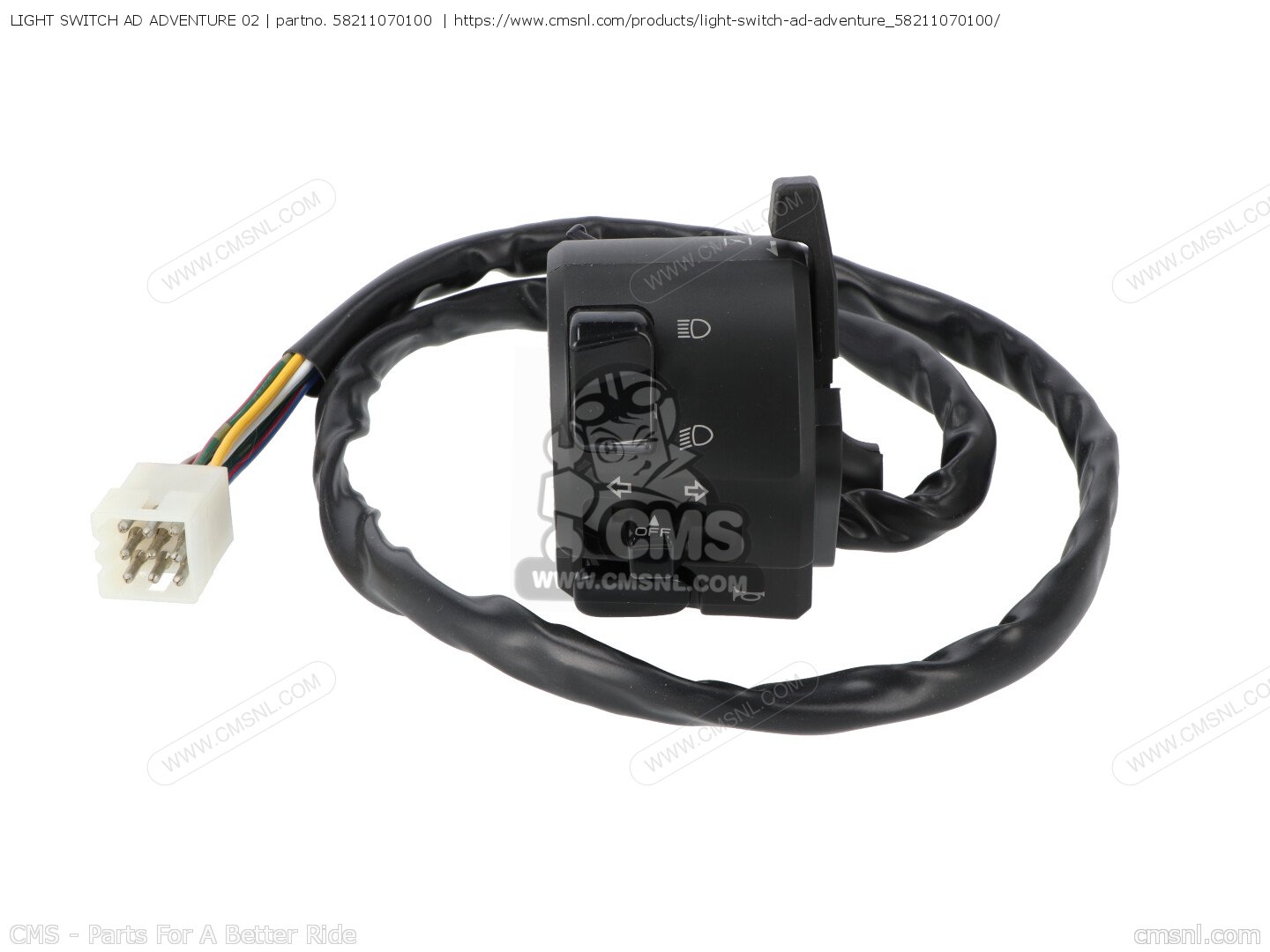 58211070100: LIGHT SWITCH AD ADVENTURE 02 KTM - buy the 58211070100 at CMSNL