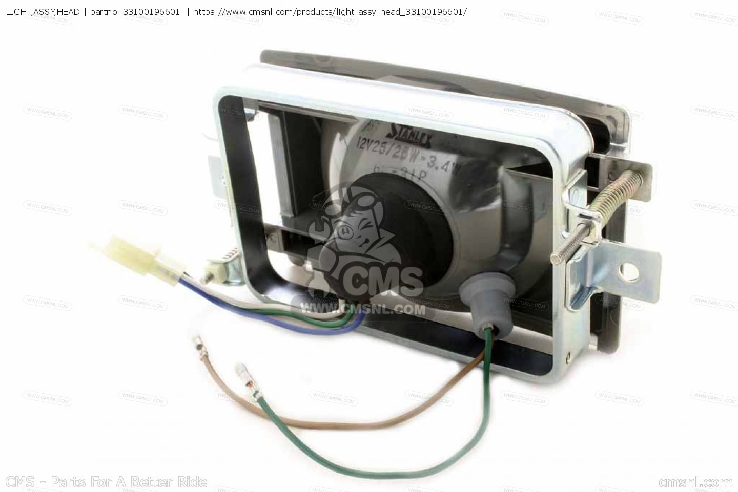 33100196601: Light,assy,head Honda - buy the 33100-196-601 at CMSNL