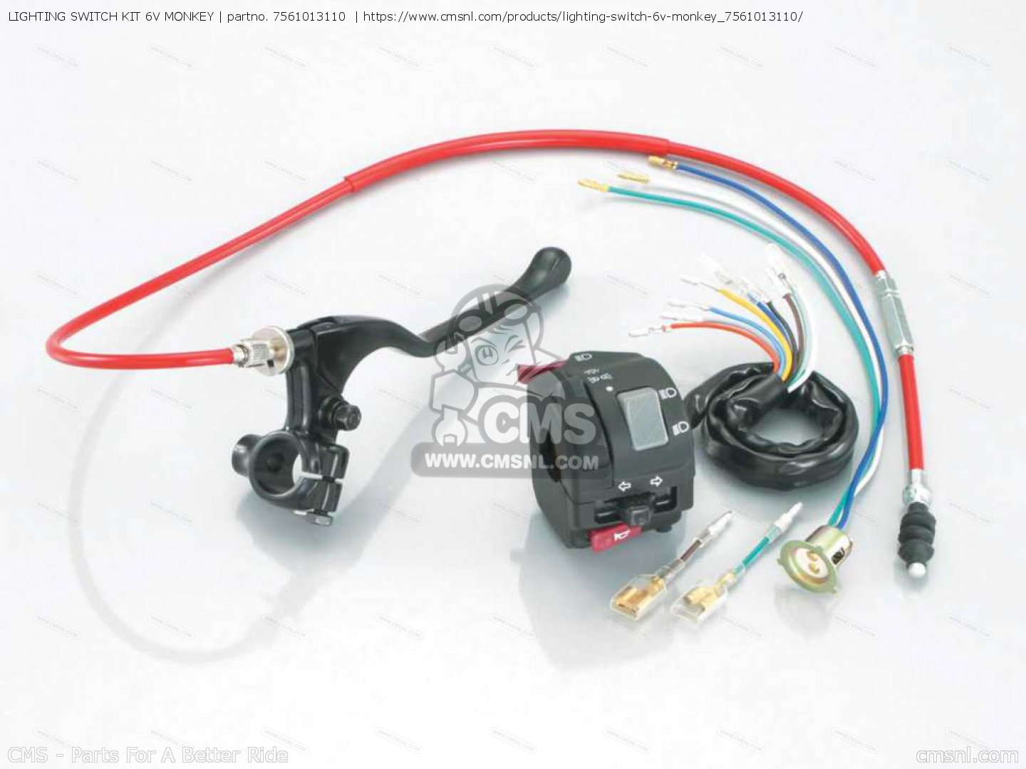 7561013110: Lighting Switch Kit 6v Monkey Kitaco - buy the 756-1013110 ...