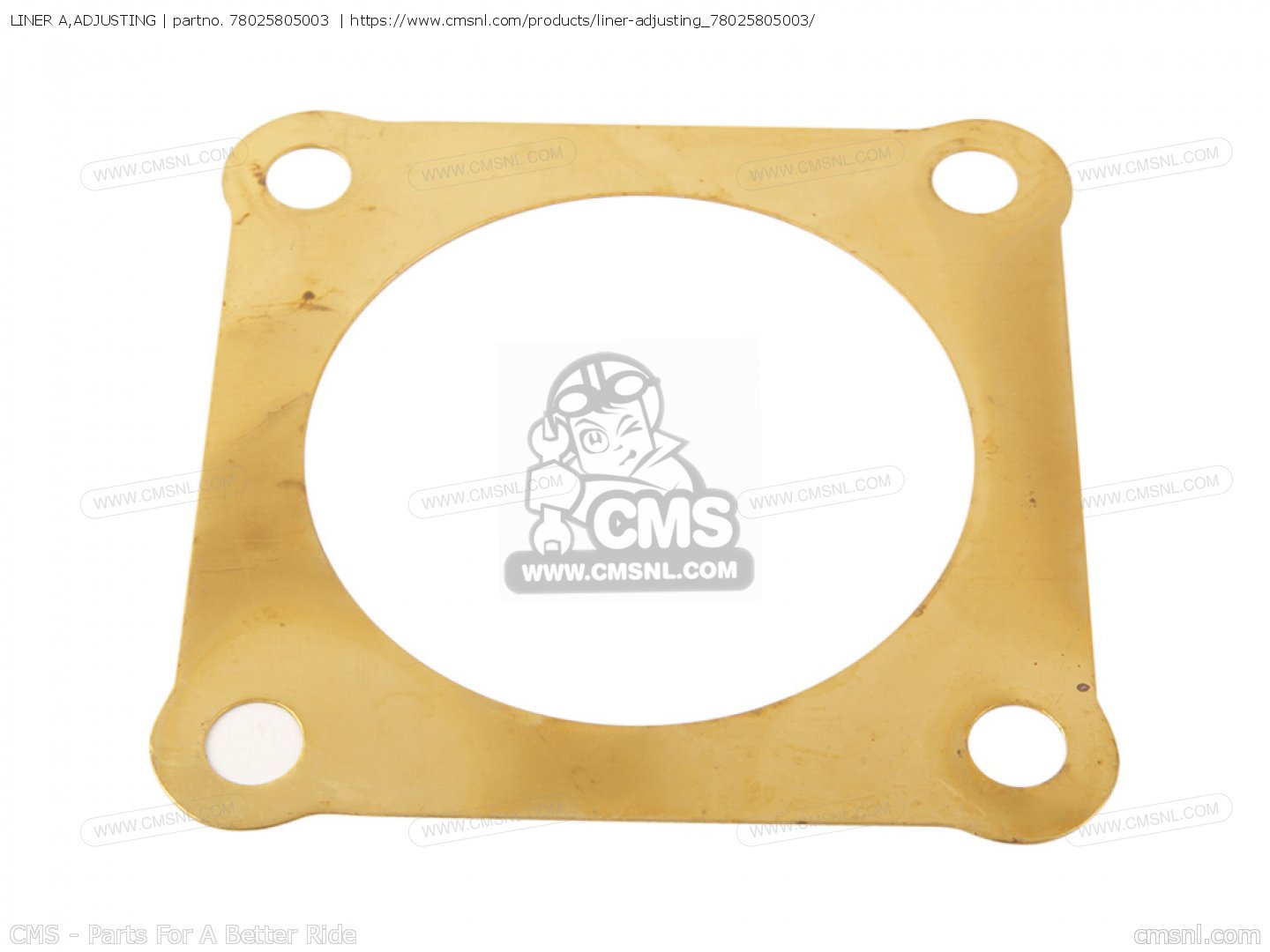 78025805003: LINER A,ADJUSTING Honda - buy the 78025-805-003 at CMSNL