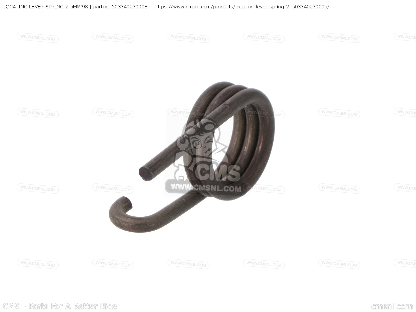 50334023000B: LOCATING LEVER SPRING 2,5MM'98 GASGAS - buy the ...