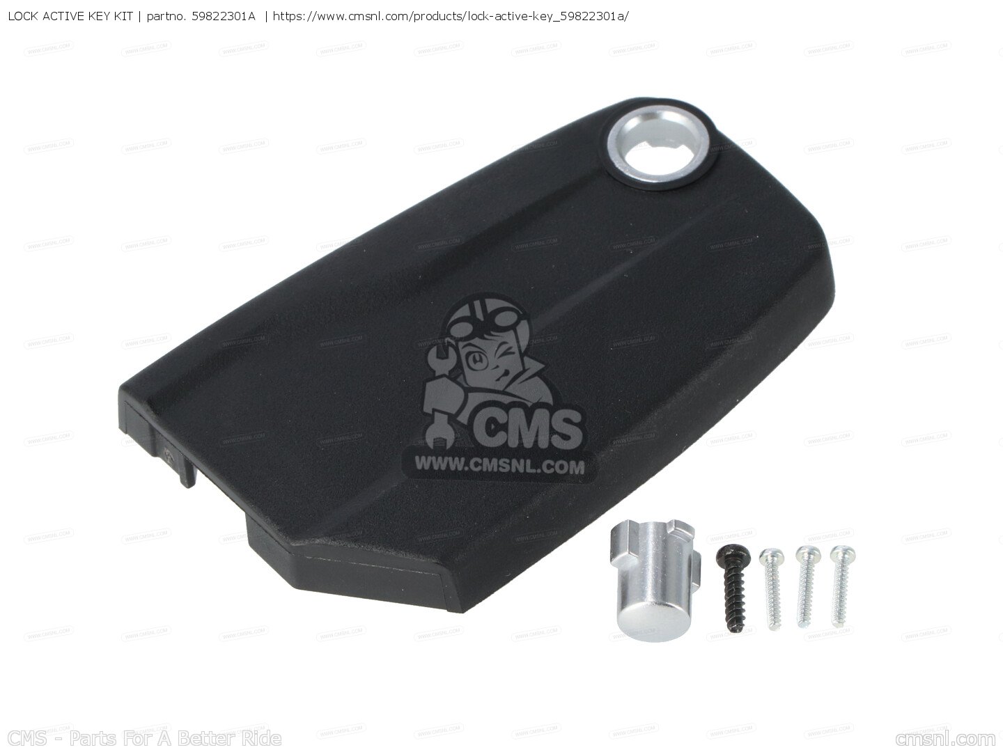 59822301A: LOCK ACTIVE KEY KIT Ducati - buy the 59822301A at CMSNL