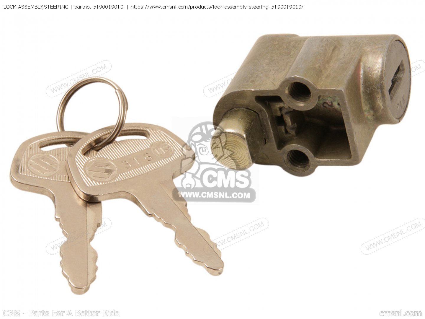 LOCK ASSEMBLY,STEERING for TC90 - order at CMSNL