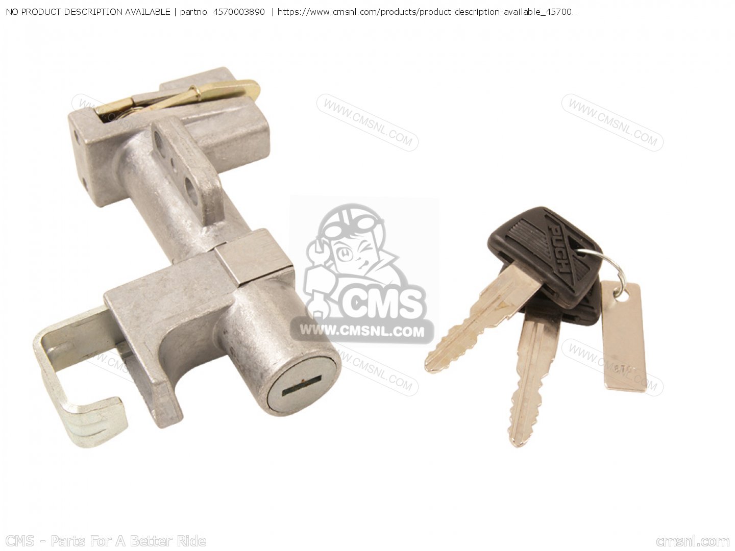 4570003890: LOCK ASSY, SEAT Suzuki - buy the 45700-03890-000 at CMSNL