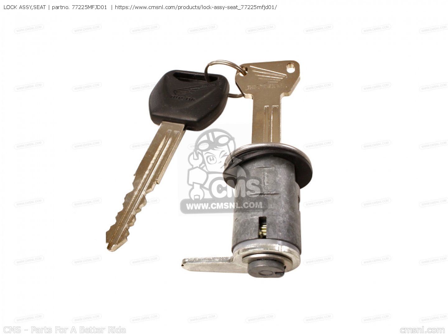 77225MFJD01: LOCK ASSY,SEAT Honda - buy the 77225-MFJ-D01 at CMSNL