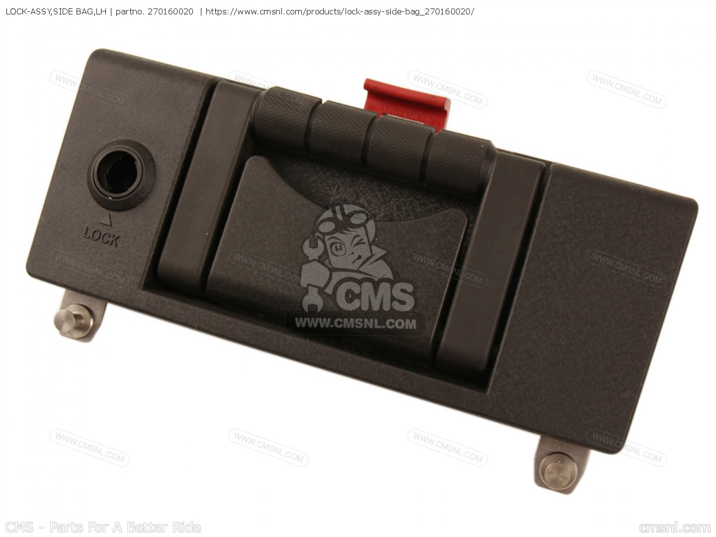 270160020: Lock-assy,side Bag,lh Kawasaki - buy the 27016-0020 at CMSNL