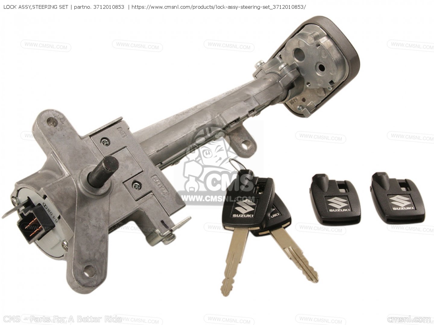 3712010853: LOCK ASSY,STEERING SET Suzuki - buy the 37120-10853 at CMSNL