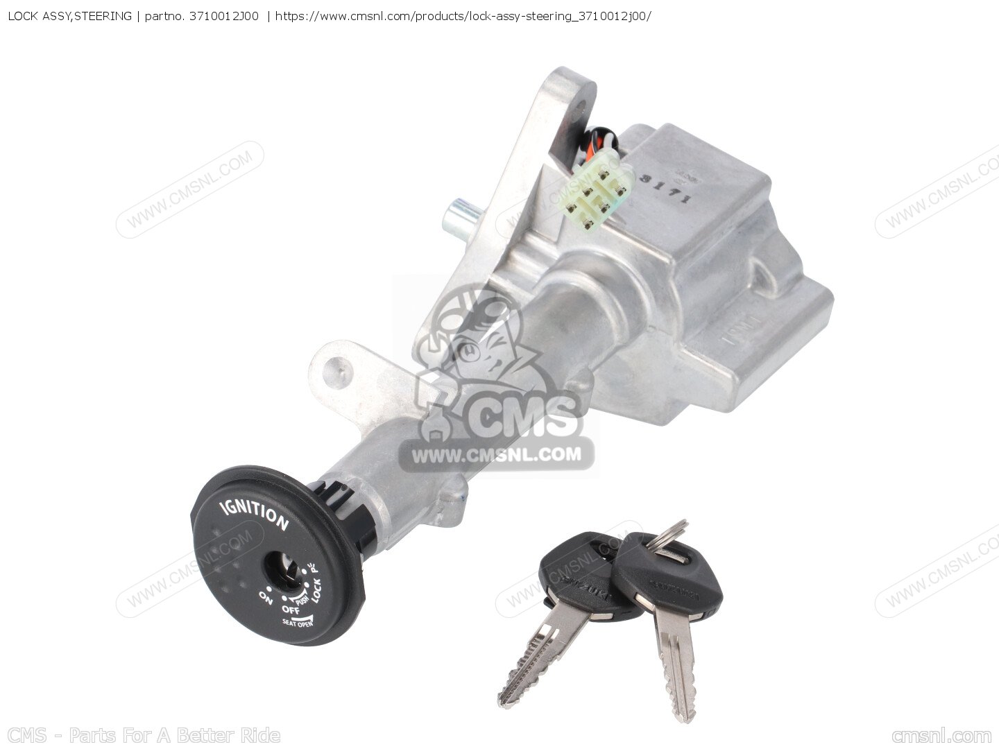 3710012J00: LOCK ASSY,STEERING Suzuki - buy the 37100-12J00 at CMSNL
