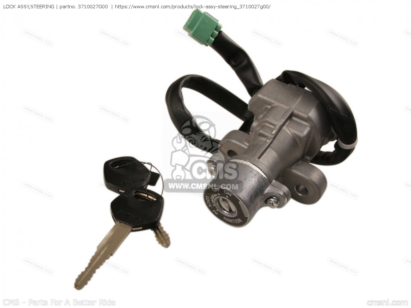 3710027G00: LOCK ASSY,STEERING Suzuki - buy the 37100-27G00 at CMSNL
