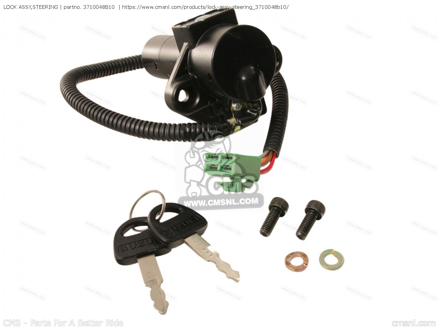 3710048B10: LOCK ASSY,STEERING Suzuki - buy the 37100-48B10 at CMSNL